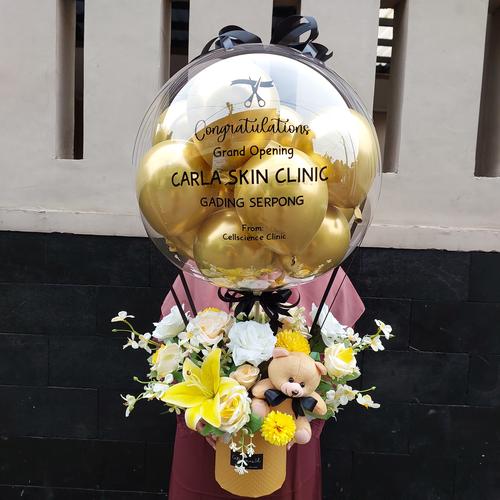 Jual Buket Balon Bunga (Large) Bunga Artificial Bucket Wisuda Grand ...