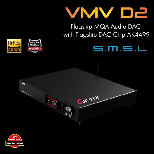 Jual SMSL VMV D2 / VMVD2 Hi-Res Flagship MQA Audio DAC with AK4499 DAC ...