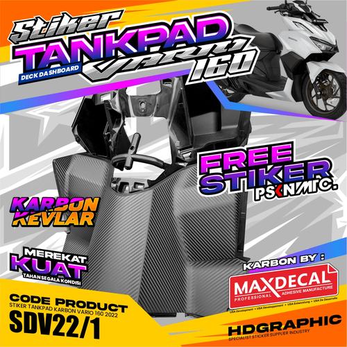 Jual stiker striping tank pad deck pad pelindung dasbor vario 160 2022 ...