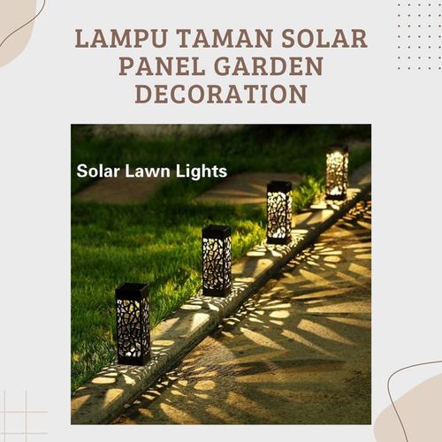 Jual LAMPU TAMAN SOLAR PANEL GARDEN LAMPU TAMAN TANCAP TENAGA SURYA LED ...