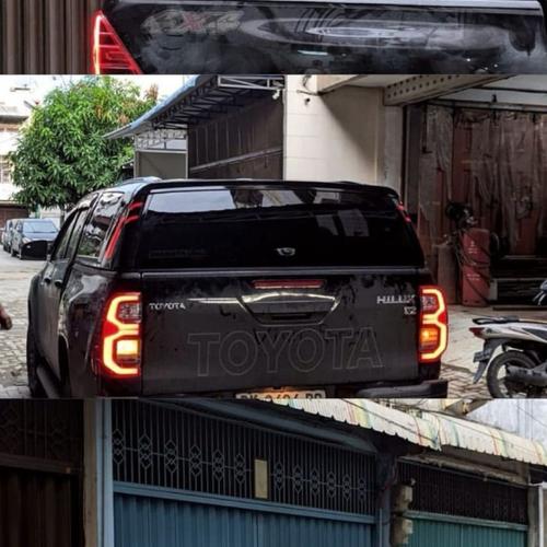 Jual Steel Canopy Toyota Hilux Revo 16+ Sliding Window TL 1 Black ...