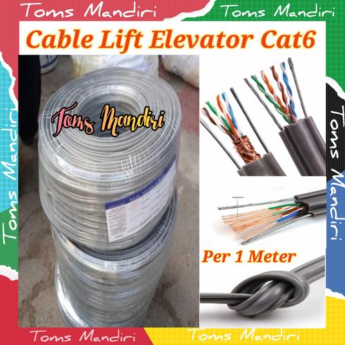 Jual Cable UTP Cat6 Rj45 Lift Elevator Per 1 Meter/ Kabel LAN UTP Cat6 ...