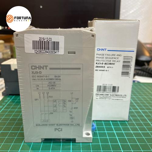 Jual Chint Phase Failure Relay XJ3-D 380VAC Sequence Protective Relay ...