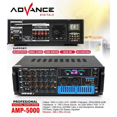Jual ADVANCE PROFESIONAL DIGITAL AMPLIFIER AMP-5000 - ampli saja - Kota ...