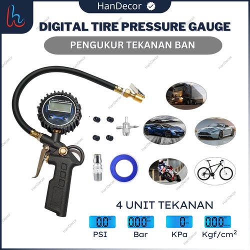 Promo DIGITAL TIRE PRESSURE ALAT UKUR TEKANAN ANGIN SELANG GAUGE ...