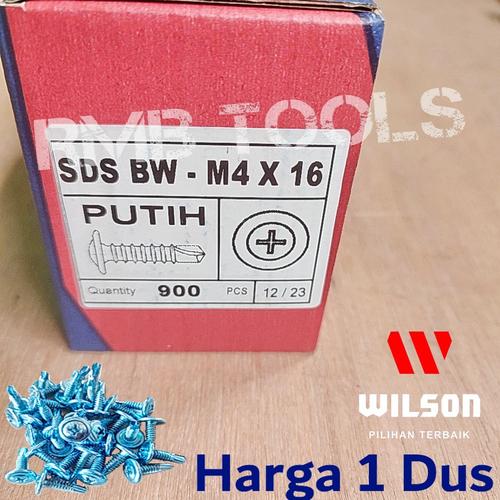 Jual x1Dus Sekrup Roofing Truss Head SDS 8x16 1.6cm Wilson Baja Ringan ...