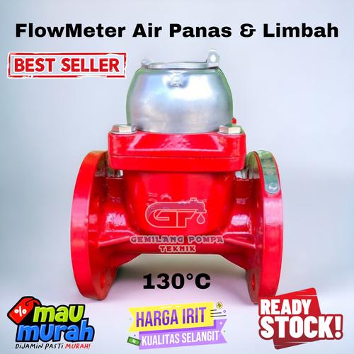 Jual Flowmeter Limbah Air Kotor Dingin Panas 130°C 3Inch Flow meter 3 ...