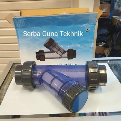 Jual Y Strainer PVC 4" jis 10k Transparan True Union Filter Socket ...