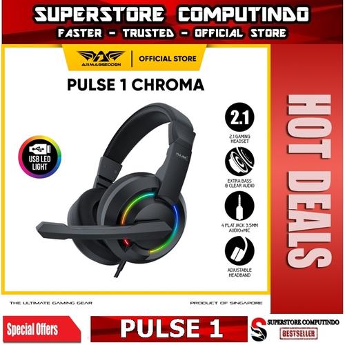 Promo Headphone Gaming Armaggeddon Pulse 1 Chroma 2.1 Gaming Headset - Jakarta Pusat ...
