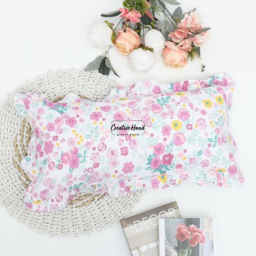 Jual Sarung Bantal Mini 30x60 Motif Bunga Frame katun cvc - Kota ...