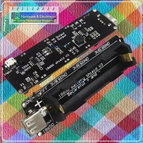 Jual 18650 Battery Shield V3 for ESP32 ESP8266 Raspberry Pi Wemos ...