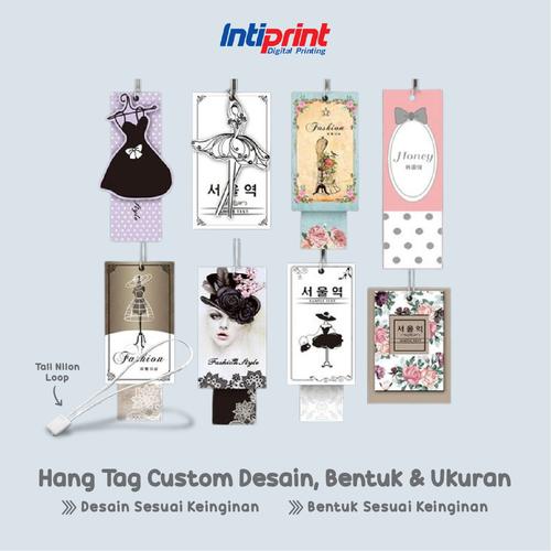 Jual Hang Tag Custom Desain Custom Bentuk Custom Ukuran Tali HangTag ...
