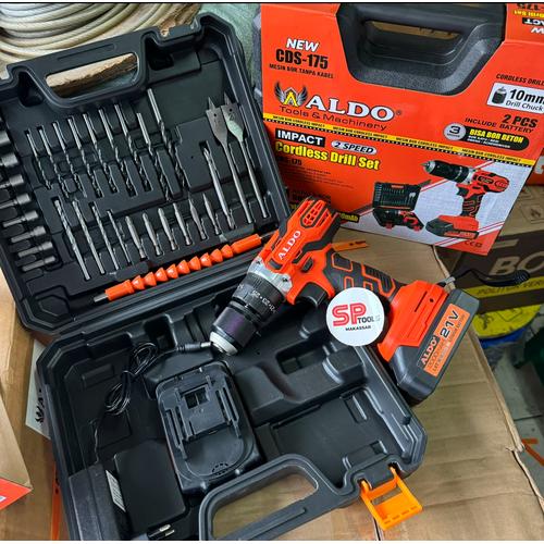 Jual MESIN BOR CORDLESS CAS BATTERY IMPACT BETON BESI 10MM 12V ALDO ...