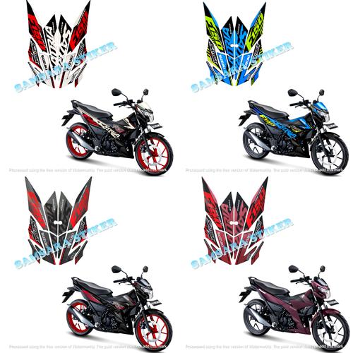 Jual STICKER STRIPING SUSUKI SATRIA F150 2021 FI MOTOR STANDAR FULL SET ...