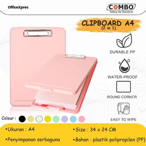 Jual Clipboard + Storage Alas Papan Ujian / Papan Jalan 2in1 ...