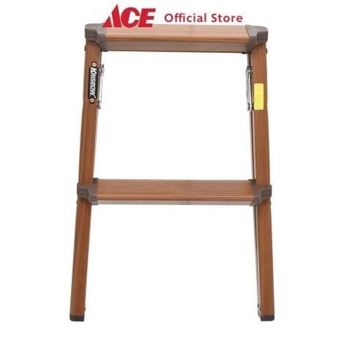 Jual IR ACE - Krisbow Tangga Lipat Aluminium 2 Step Motif Kayu ...