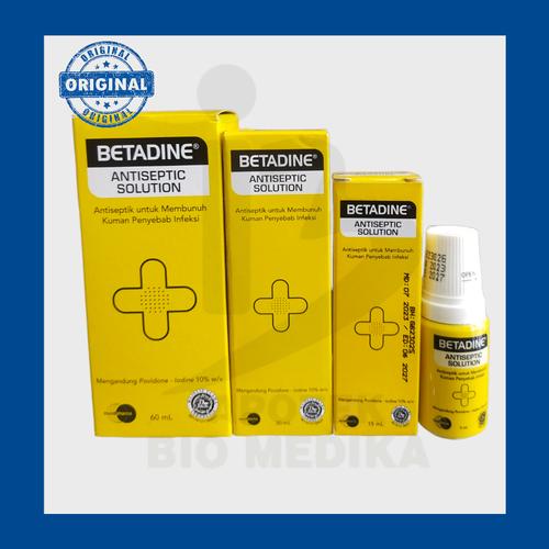 Jual Betadine solution antiseptik 5ml/15ml/30ml/60ml - 60ml - Kab ...