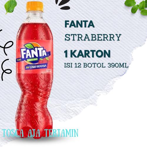 Jual Fanta Minuman Ringan | Fanta Seru Rasa Strawberry 390 ML Isi 12 ...