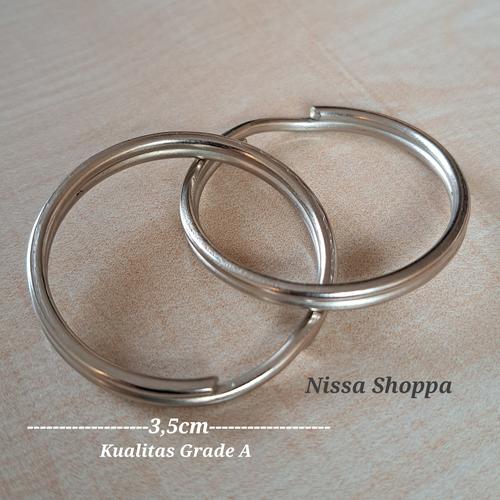 Jual Ring bulat double / ring gantungan kunci ready semua ukuran - 3,5 ...