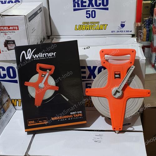 Jual meteran tancap 100 meter fiber HEAVY DUTY/meteran roll gulung 100m ...