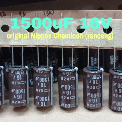 Jual Elco 1500uF 16V original Nippon Chemicon High Quality,gantinya 1000uF - Kota Bandung ...