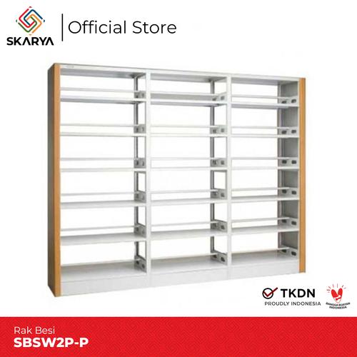 Promo Rak Buku Besi Perpustakaan 2 Muka SBSW2P-P (Baru) Cicil 0% 3x ...