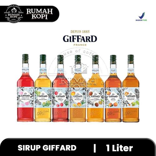 Promo Sirup Giffard / Giffard Syrup All Varian (Botol Kaca 1 Liter ...