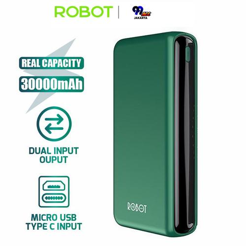 Jual ROBOT RT31 POWERBANK ROBOT 30000mAh 18W 3 OUTPUT 3A FAST CHARGING ...