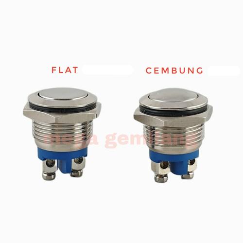 Jual Push Button Switch Stainless Steel - FLAT - Jakarta Barat - mega ...