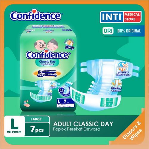 Jual CONFIDENCE Classic Day L 7 / Popok Perekat Dewasa / Adult Diapers ...