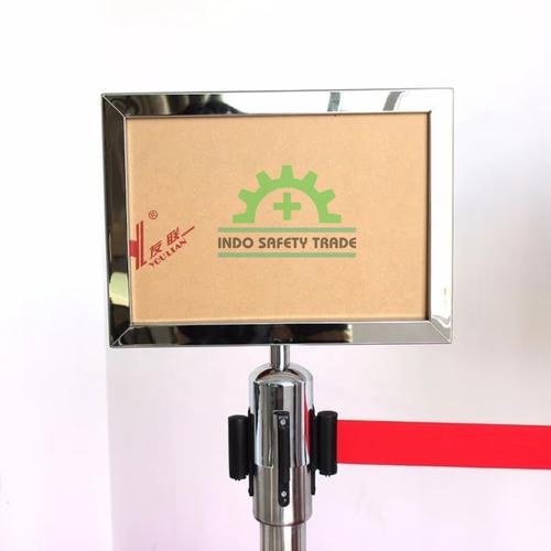 Jual Papan Reklame Tiang Antrian Barikade Potrait Landscape Reklame ...