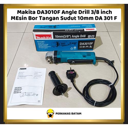 Jual Makita DA3010F Angle Drill 3/8 inch Mesin Bor Tangan Sudut 10mm DA ...