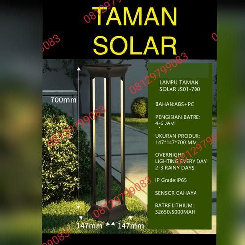 Jual lampu taman led solar panel surya garden standing tiang 30cm 40cm ...