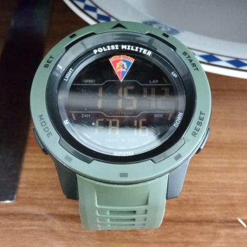 Jual Jam tangan logo pilisi militer angkatan laut POMAL TALI HIJAU army ...