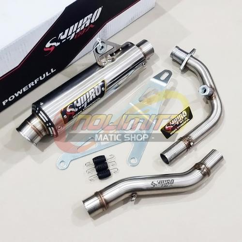 Jual Knalpot Shijiro M38 M3 Long Vespa Sprint Primavera S LX LXV GTS 3V ...