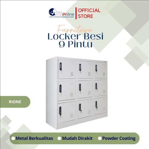 Promo Locker Loker Besi Untuk File Arsip atau Baju 9 Pintu RIONE - Kab ...