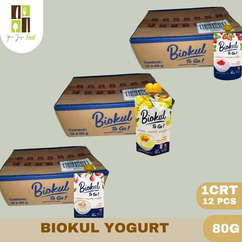 Jual Biokul To Go ! Minuman Yogurt Rasa Mangga / Leci /Strawberry 80g 1 ...