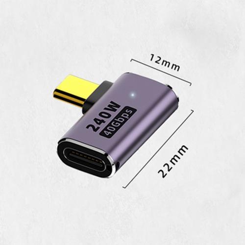 Jual 240W 40GB SIDE L-SHAPE USB TYPE C TO TYPE C ADAPTER - C TO C ...