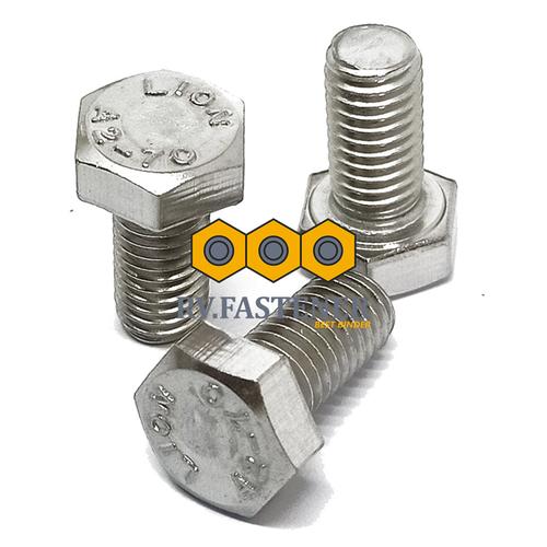 Jual BAUT HEX M8 FULL DRAT DIAMETER 8MM PITCH 1.25MM KUNCI 13 STAINLESS ...