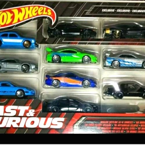 Jual Hot Wheels 10 Pack Fast Furious Silvia S15 Mona R32 Ice Charger ...