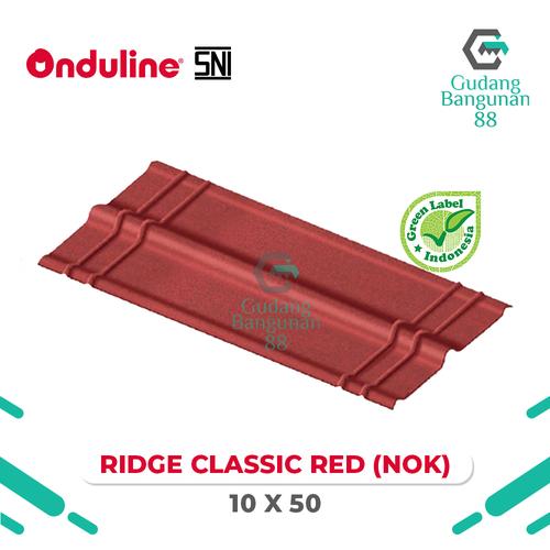 Promo nok atap genteng onduline ridge classic merah 100 - Jakarta Utara ...