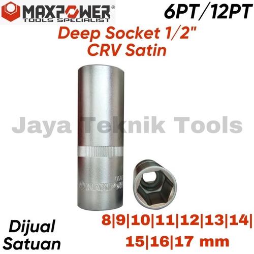 Jual Mata Deep Sock 1/2 Maxpower Kunci Sok Socket 8 9 10 11 12 13 14 15 ...