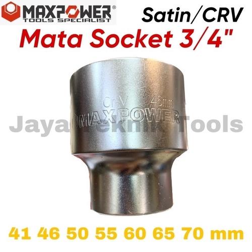 Jual Mata Socket 3/4 inch Maxpower Kunci Sok Sock 41 46 50 55 60 65 70 ...
