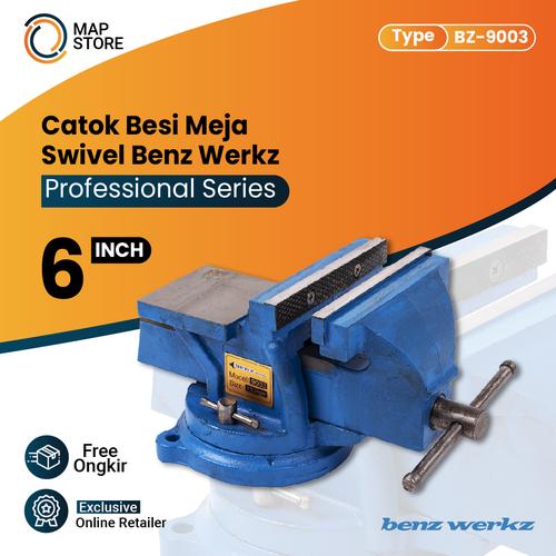 Jual Ragum / Catok Besi 6" swivel meja / Vice table Benz Werkz 6inch ...