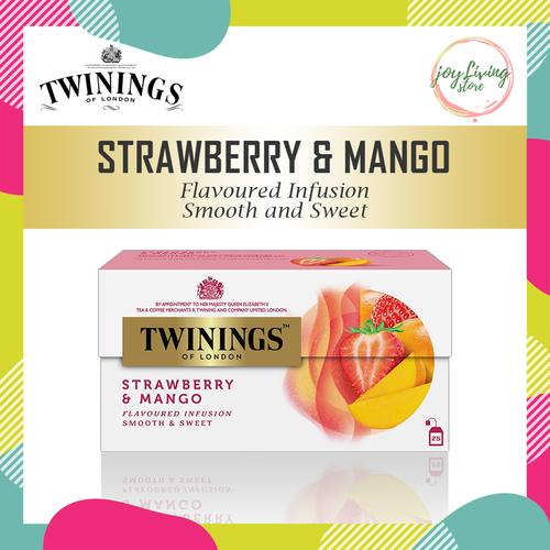 Jual Teh Celup Twinings Strawberry & Mango 25 x 2gr Flavoured Infusion ...