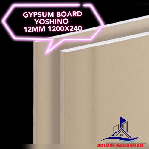 Jual Gipsum yoshino 12mm 1200x2400/papan gipsum/gypsum/plafon/flafon ...