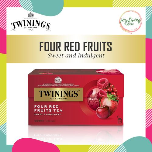 Promo Teh Hitam Celup Twinings Four Red Fruits 25 x 2gr Tea Bags ...