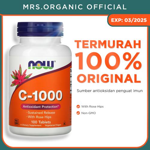 Jual NOW Vitamin C-1000 C1000 100 Tablet - imun daya tahan tubuh ...