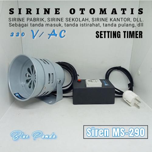 Jual Sirine sekolahan Sirine Pabrik dengan setting Timer SIREN MS290 ...