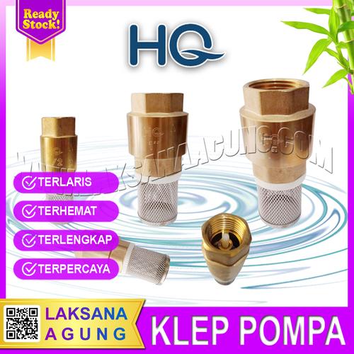 Jual HQ - Tusen Klep 1/2" kuningan | Foot Valve Saringan pompa air ...